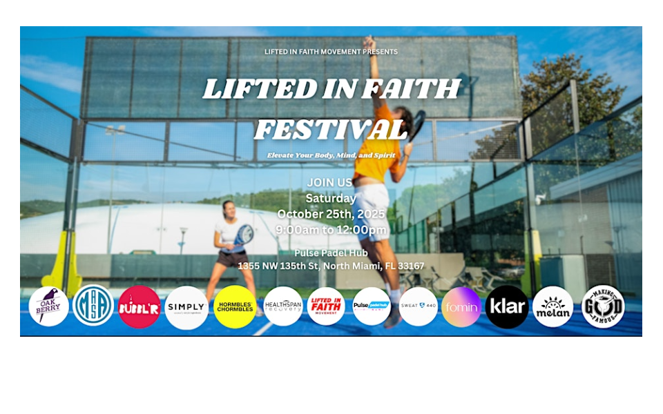 LIFTED IN FAITH FESTIVAL | Schedulesite